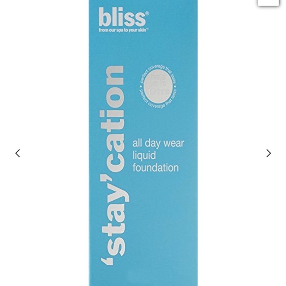 Bliss | Makeup | New Bliss Stay Cation Liquid Foundation Nude | Poshmark